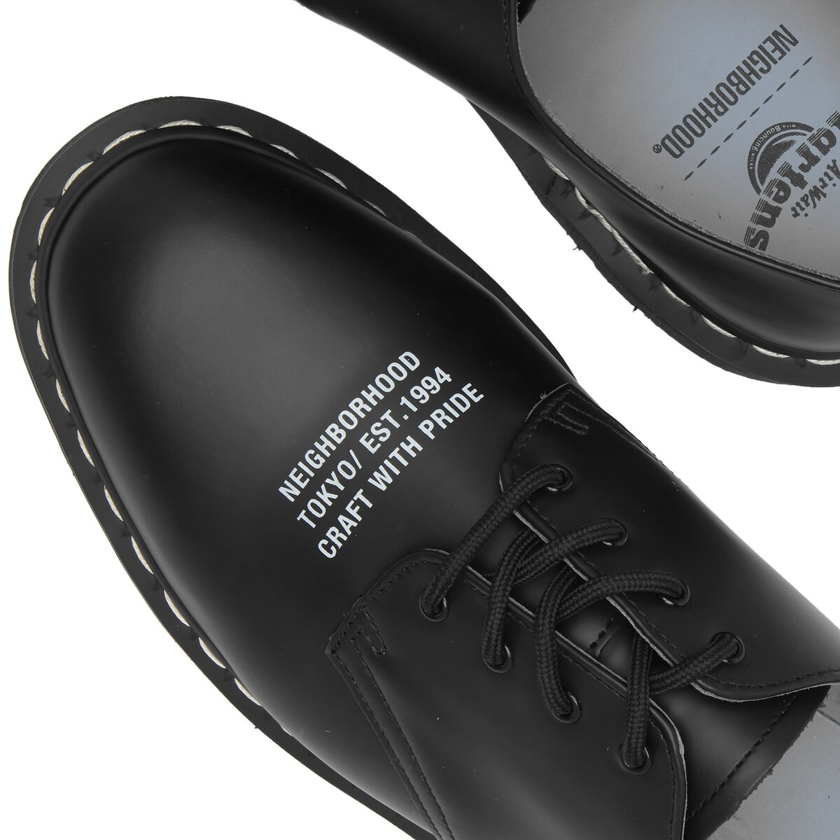 Dr. Martens X Neighborhood Smiths Shoe - Black Smooth